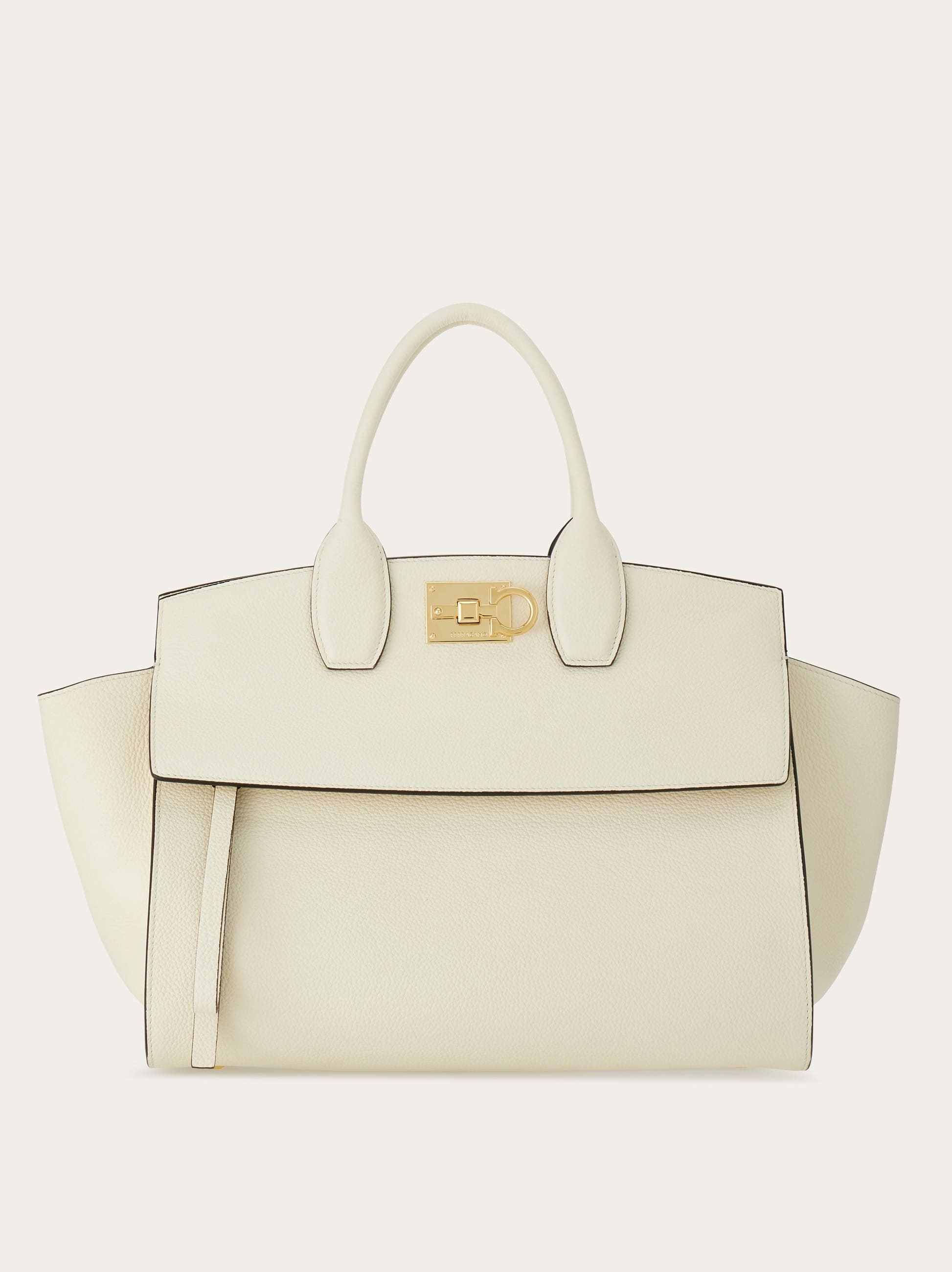 Ferragamo Studio Soft Bag (xl) In White | ModeSens